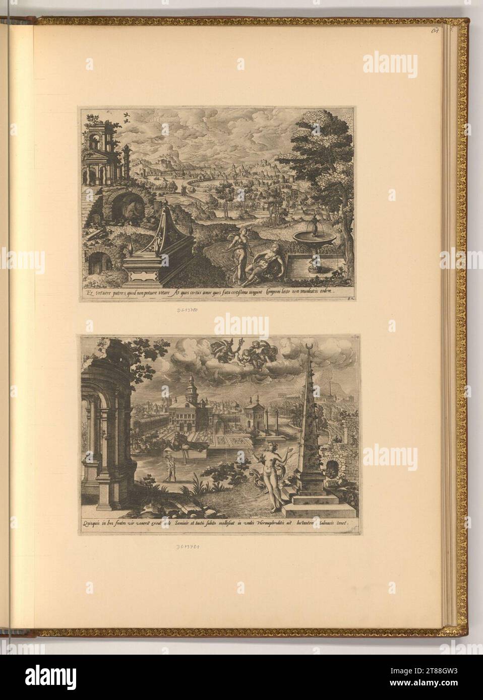 Jan van Doetecum (Engraver) PYRAMUS und thisbe; Salmacis und ...