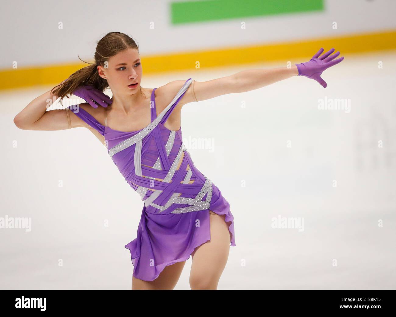 Espoo, Finland. 18th Nov, 2023. Lorine Schild of France performs during ...