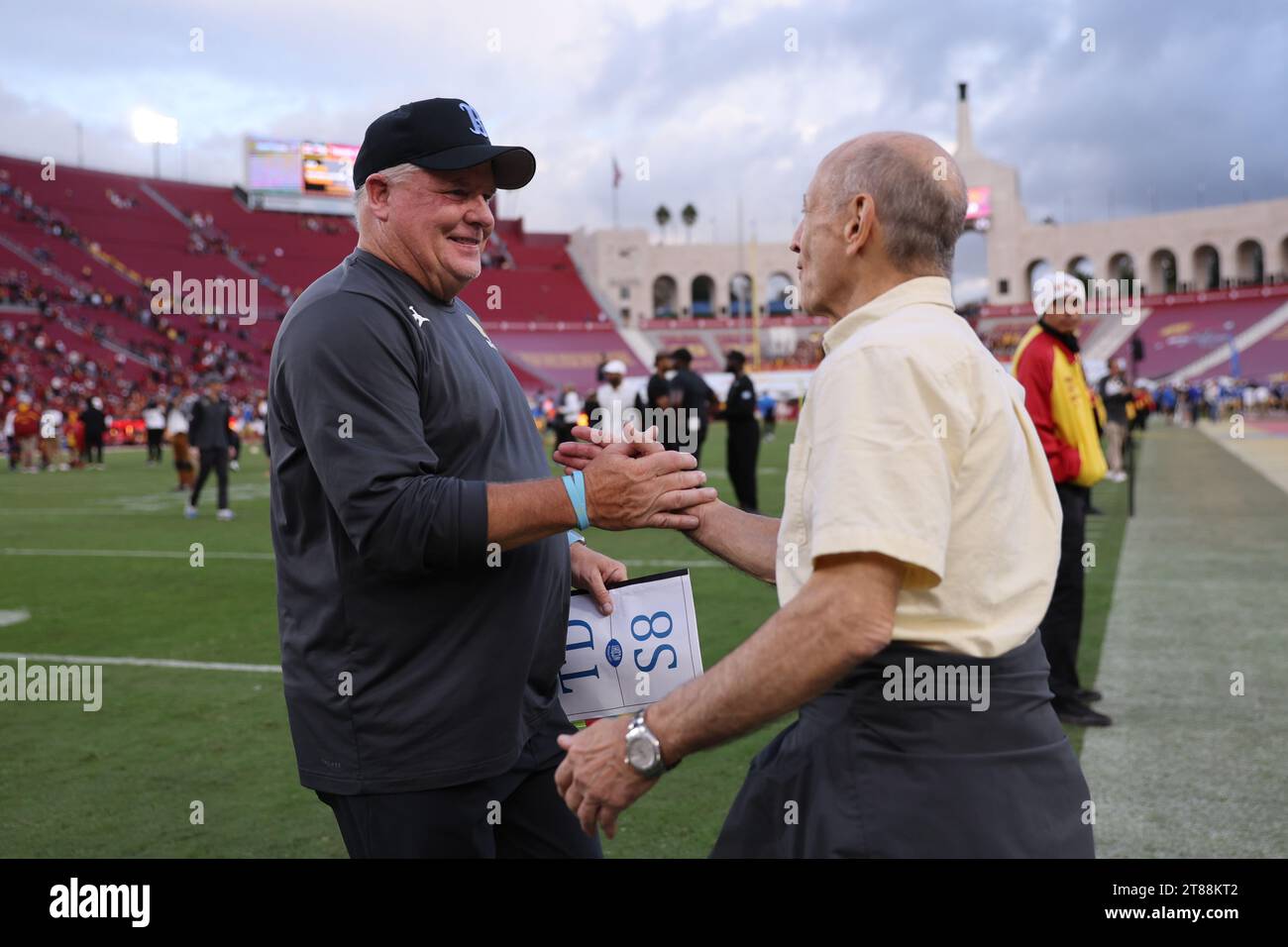 Los Angeles, California, USA. 18th Nov, 2023. UCLA head coach CHIP ...