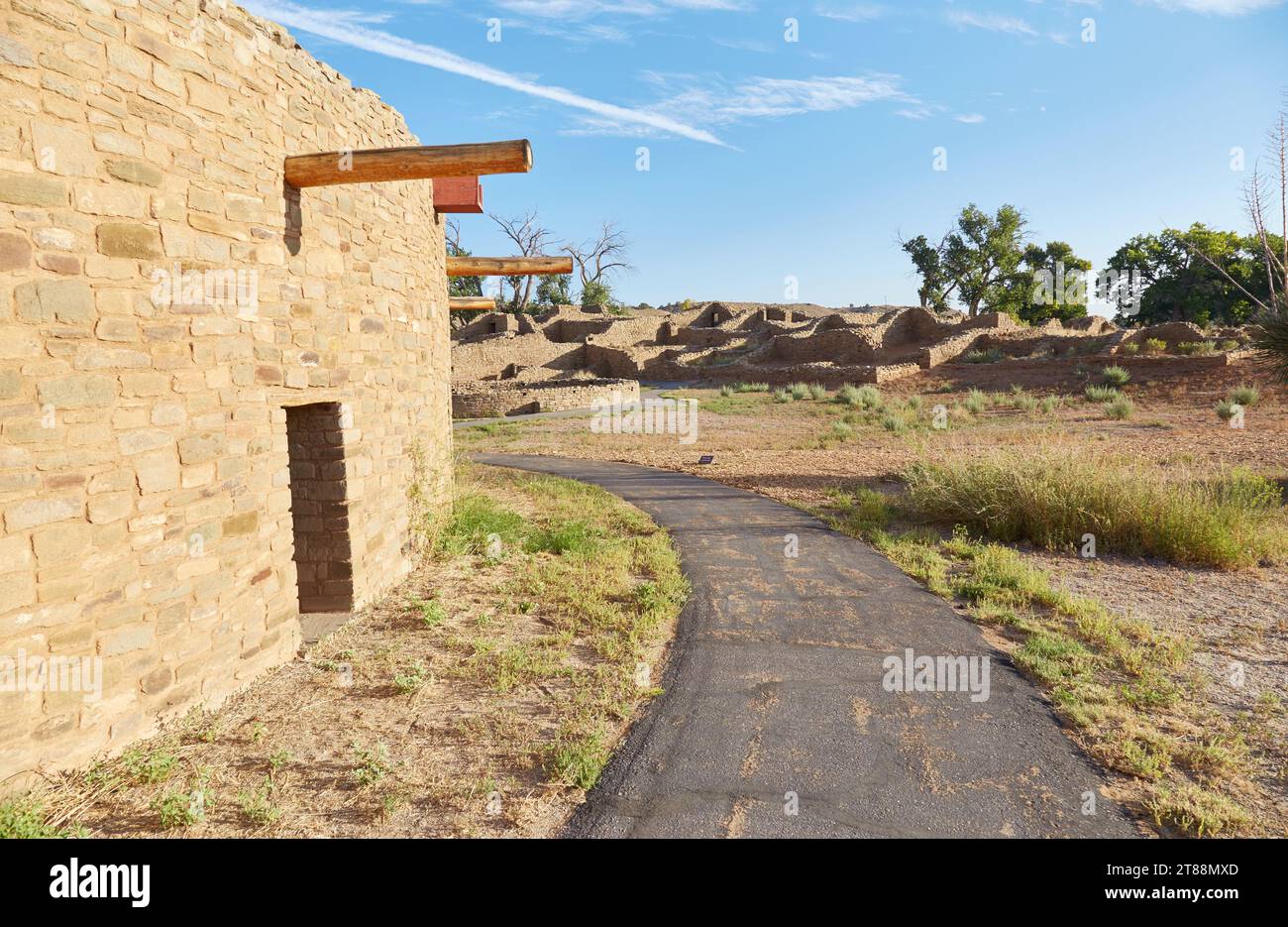 The Great Kiva of Aztec Ruins National Monument, reconstructed in 1934 ...