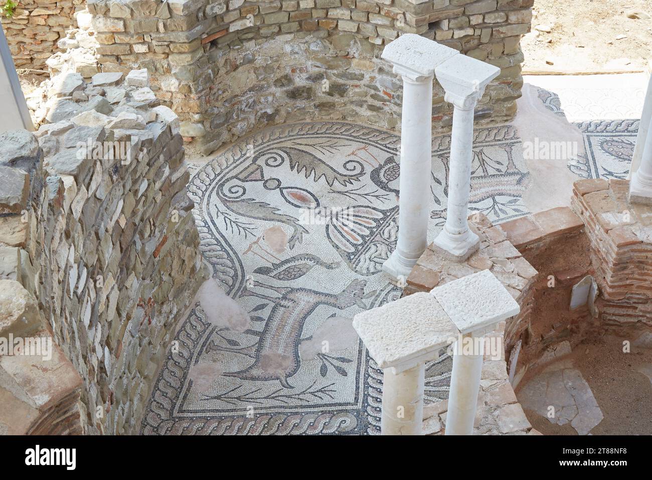 The ancient ruins of Stobi in North Macedonia is known for its well ...