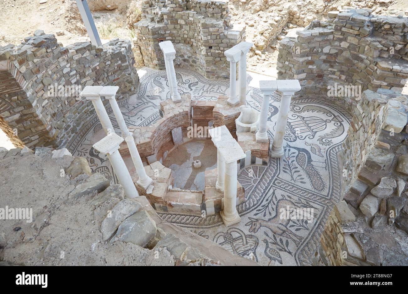 The ancient ruins of Stobi in North Macedonia is known for its well ...