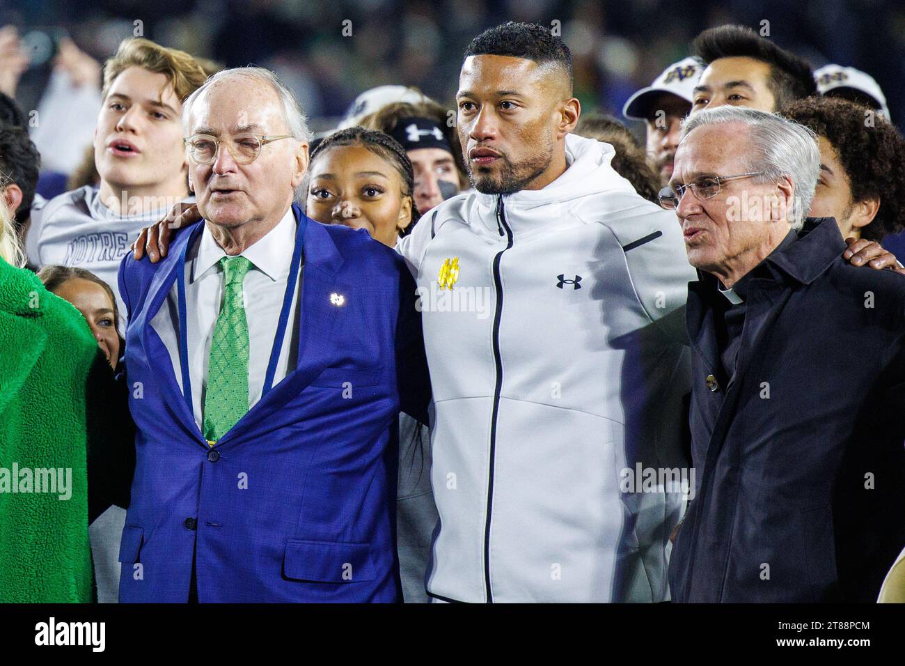November 18, 2023: Notre Dame director of athletics Jack Swarbrick ...