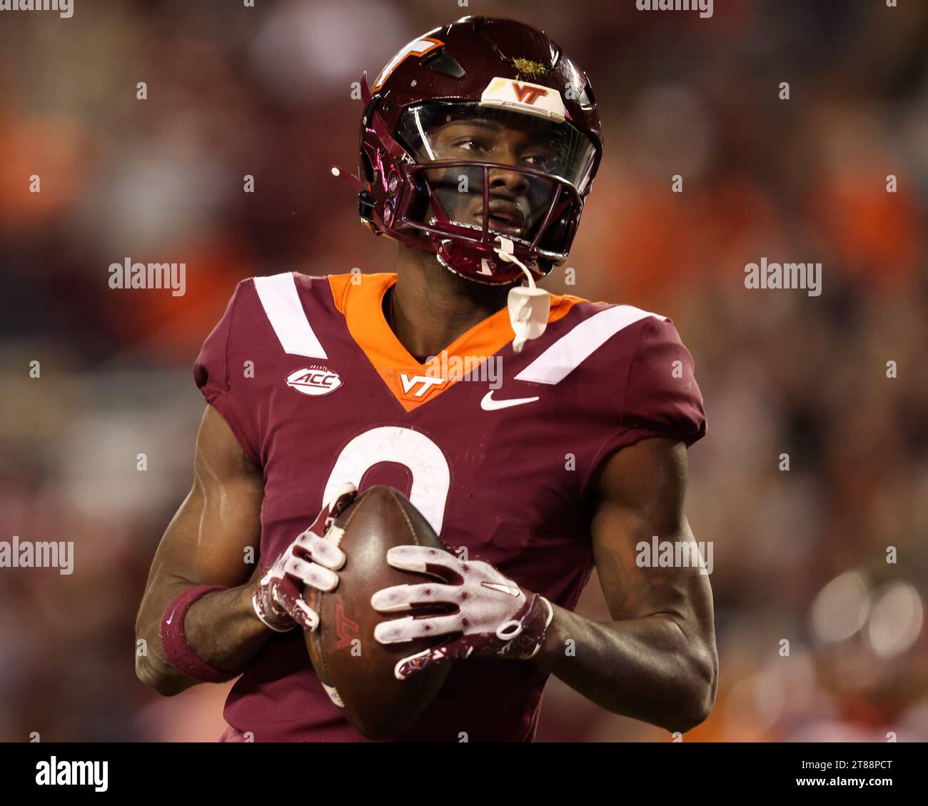 Blacksburg, Virginia, USA. 18th Nov, 2023. Virginia Tech Hokies wide ...