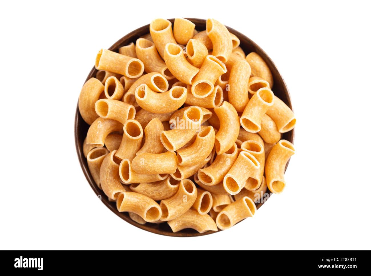 A Background of Gluten Free Dry Brown Rice Elbow Macaroni Pasta Stock ...