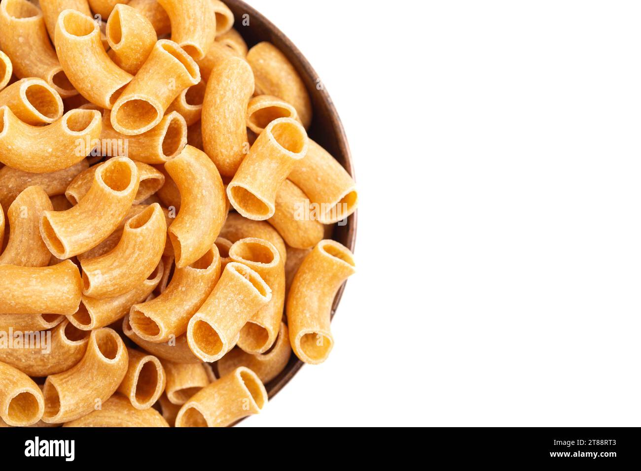 A Background of Gluten Free Dry Brown Rice Elbow Macaroni Pasta Stock ...