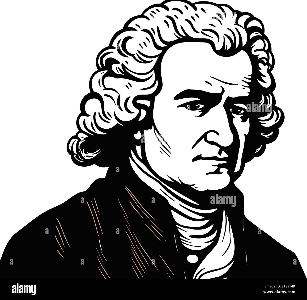 Portrait serious looking man Stock Vector Images - Alamy