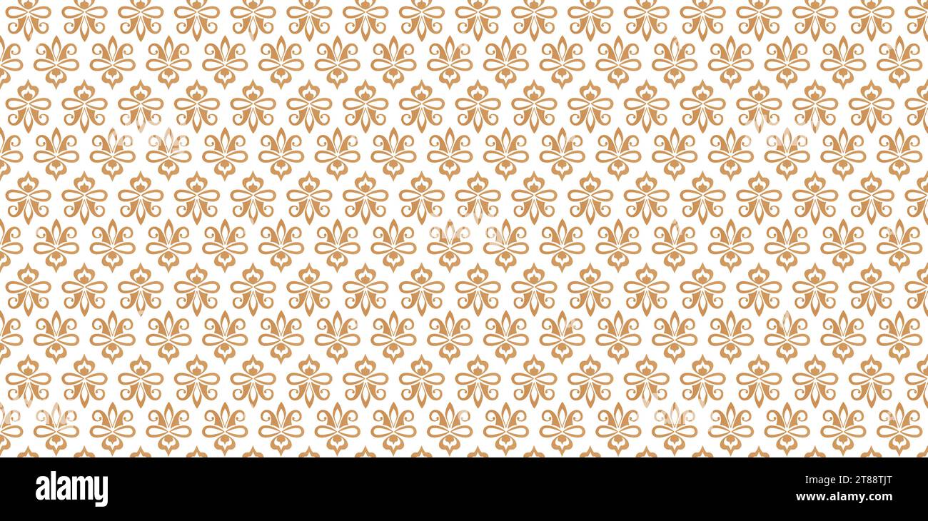seamless pattern with ethnic ornament golden colors isolated white backgrounds for screen ...