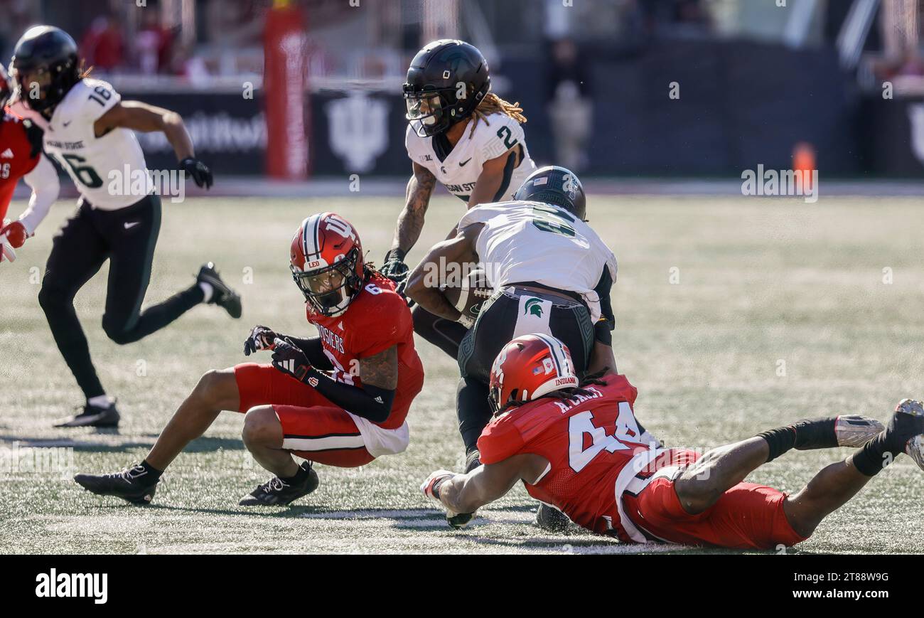 Bloomington, United States. 18th Nov, 2023. Indiana Hoosiers defensive ...