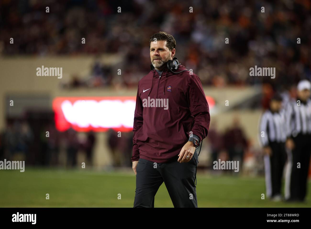 Blacksburg Va Usa 18th Nov 2023 Virginia Tech Hokies Head Coach