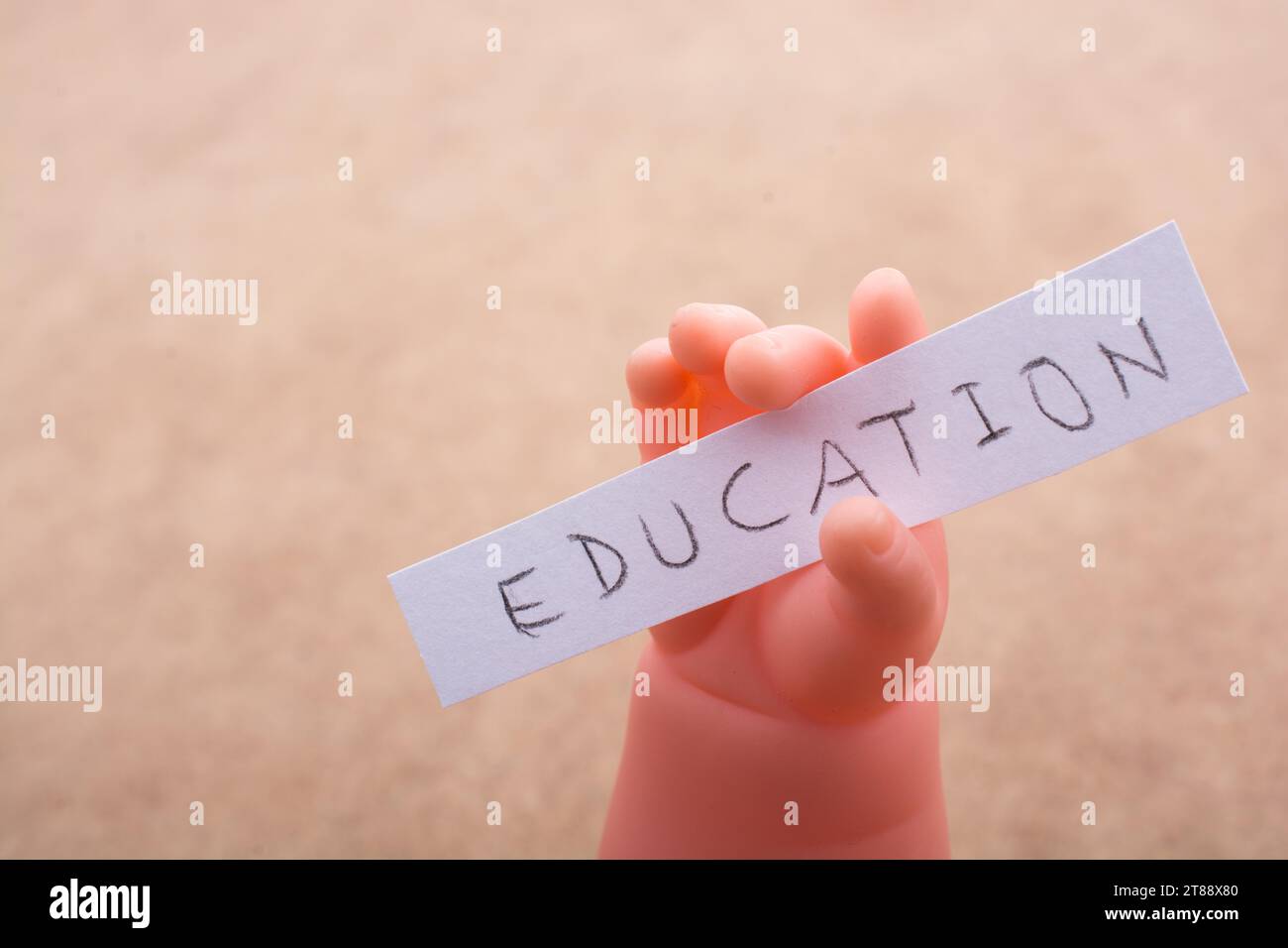 Back to school theme with education title Stock Photo - Alamy