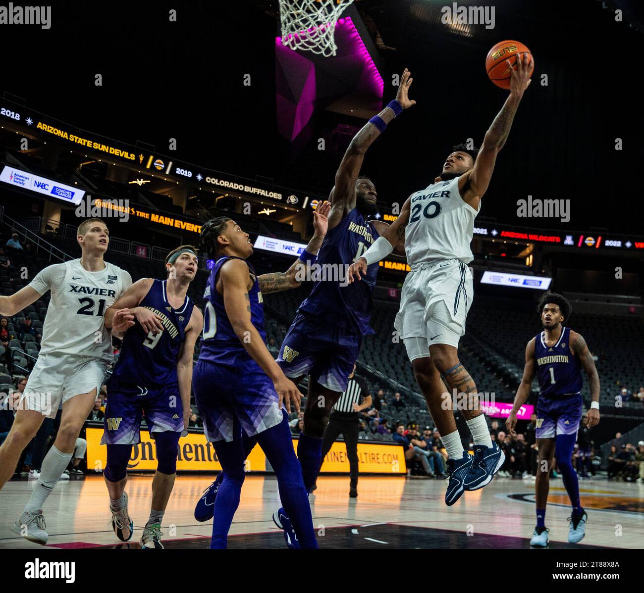 November 17 2023 Las Vegas, NV U.S.A. Xavier guard Dayvion McKnight (20 ...