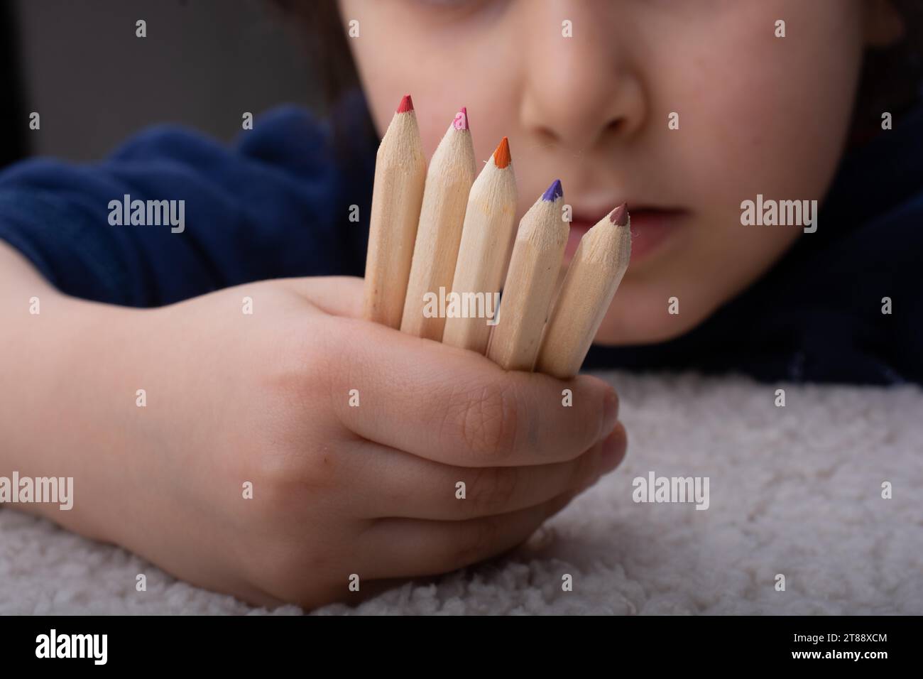 Variety of colors vector set of colored pencils. Drawing and painting ...