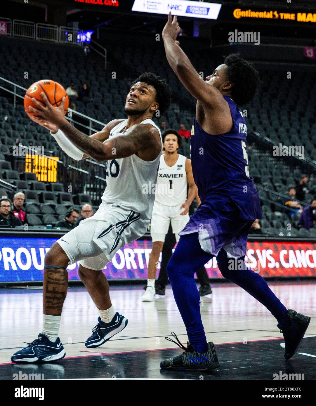 November 17 2023 Las Vegas, NV U.S.A. Xavier guard Dayvion McKnight (20 ...