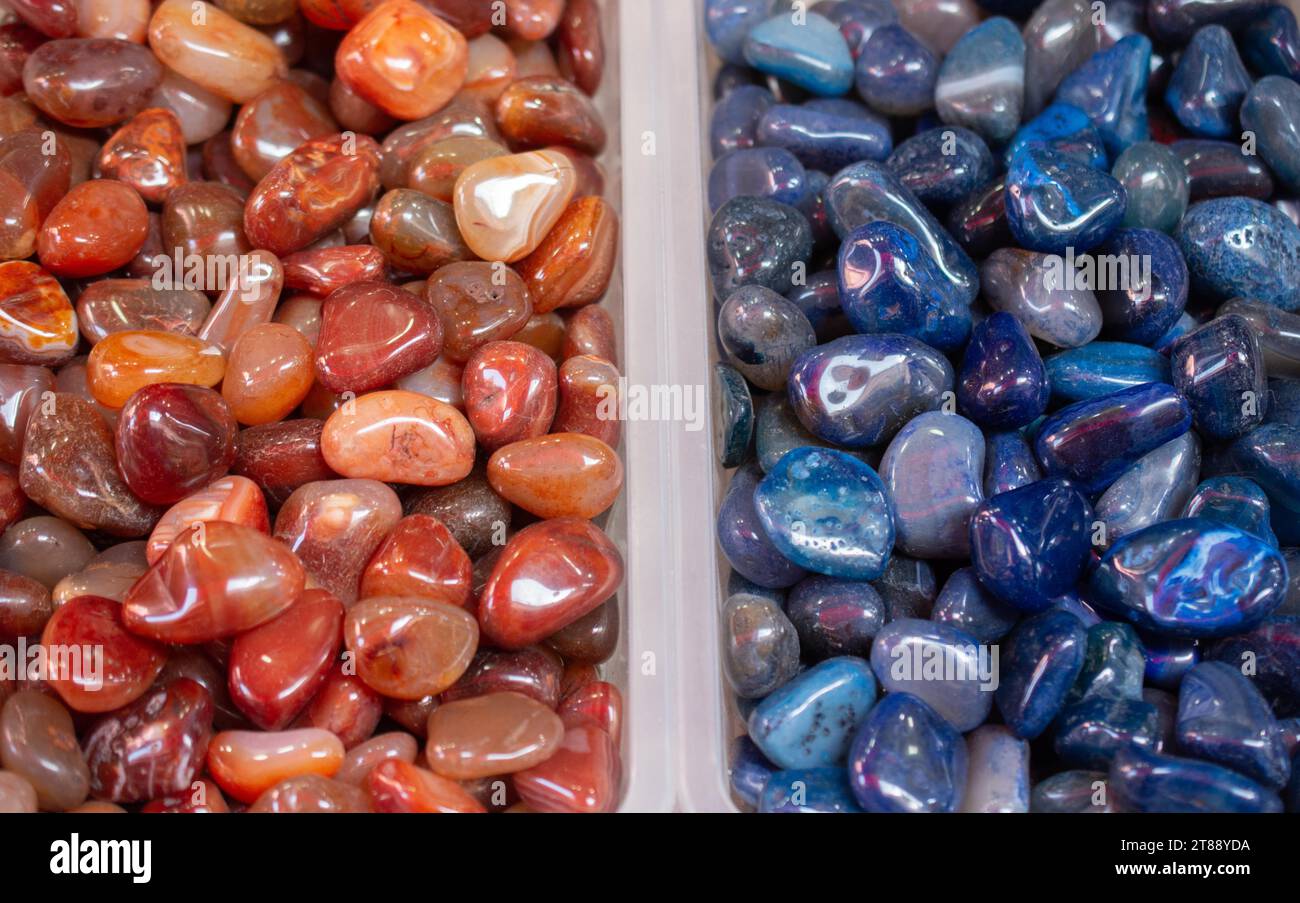 Set of natural various mineral gemstones of various color Stock Photo ...