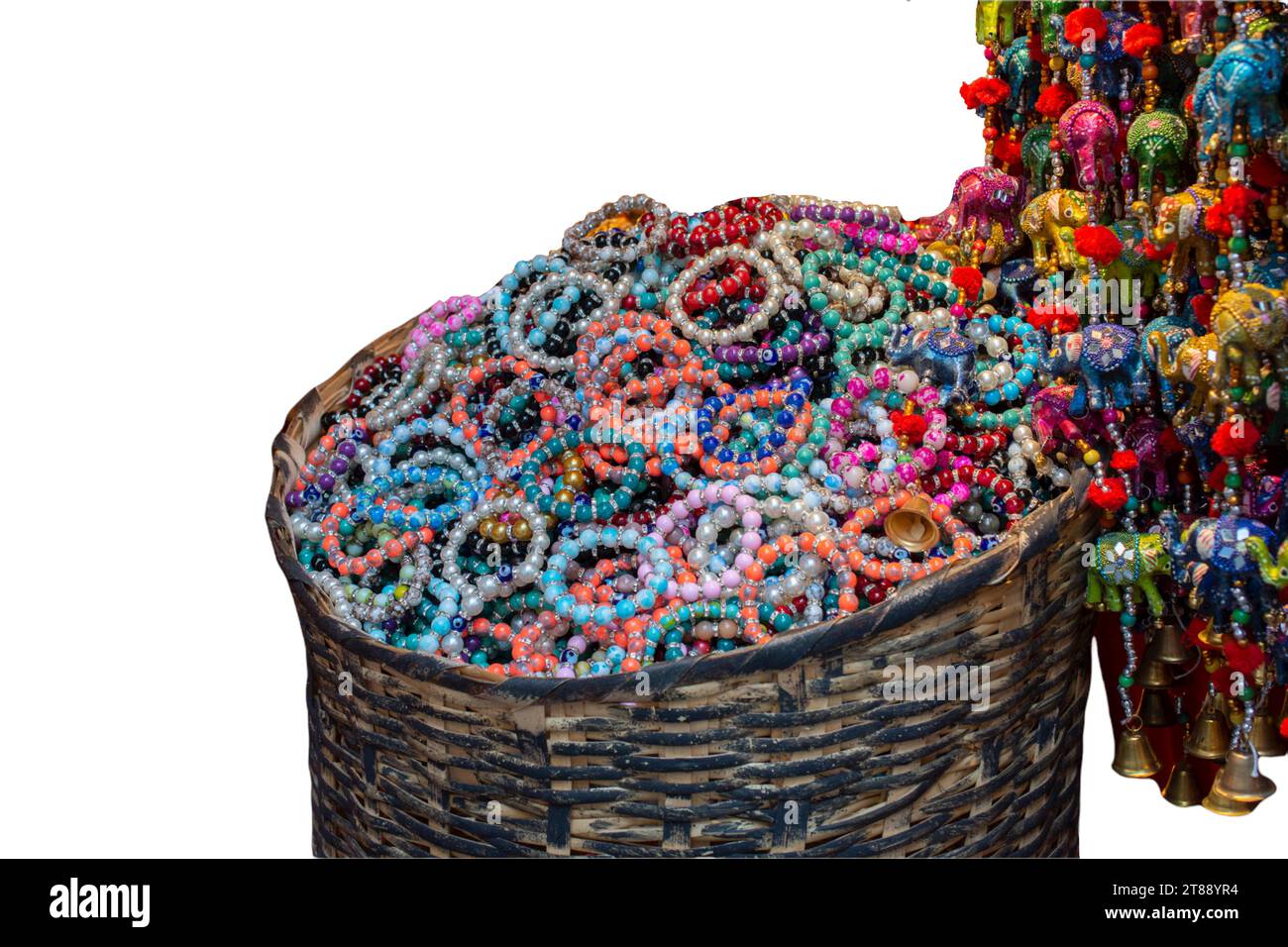 Handicraft and hobby. Weaving and embroidery with beads and beads Stock ...