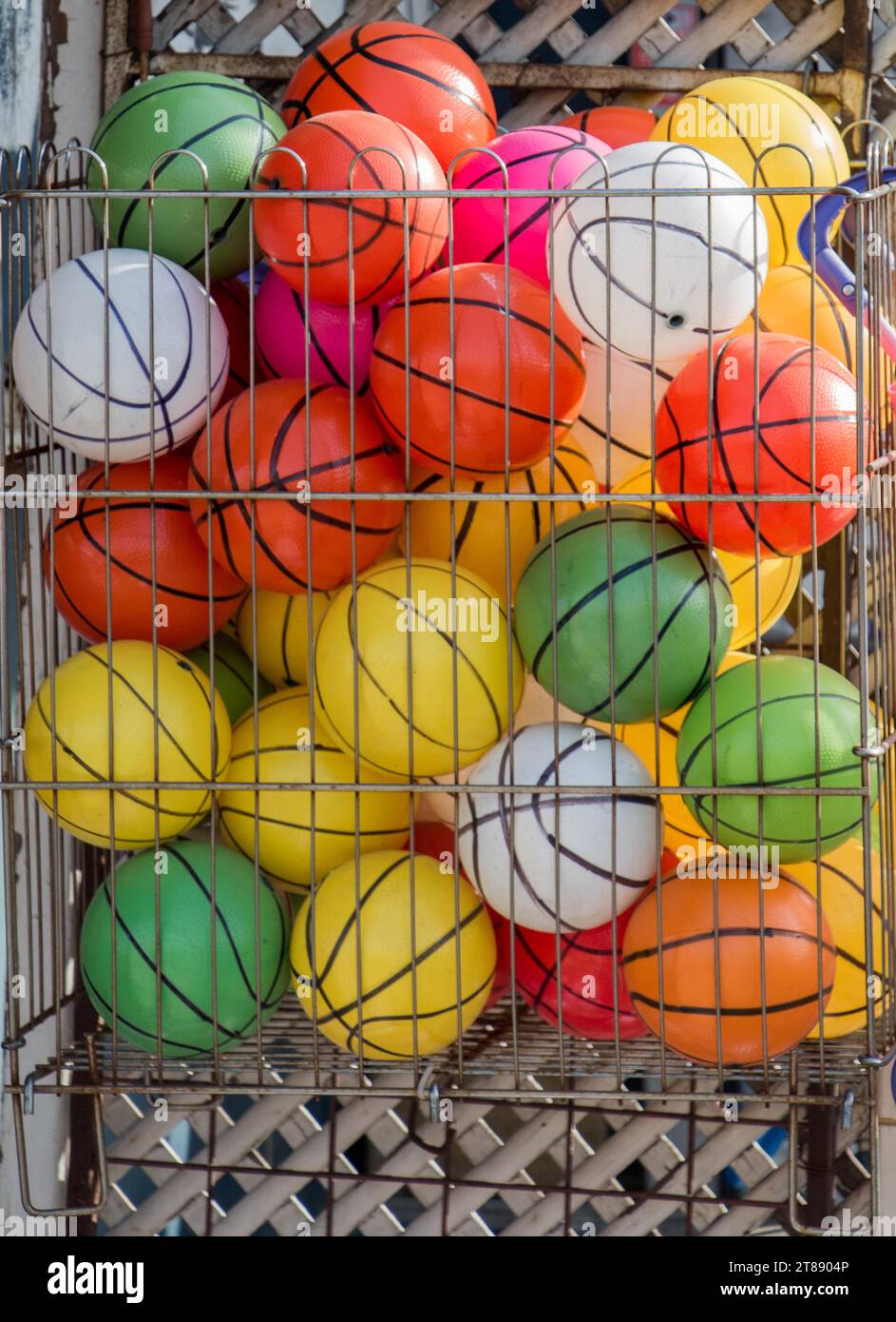 Rubber ball of various color as a background Stock Photo - Alamy