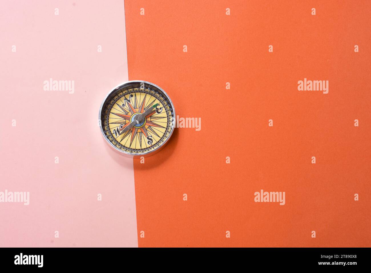 Magnetic compass tool as a concept of traveling Stock Photo - Alamy