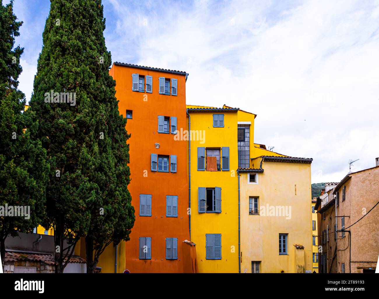 View of Grasse, a town on the French Riviera, known for its long ...
