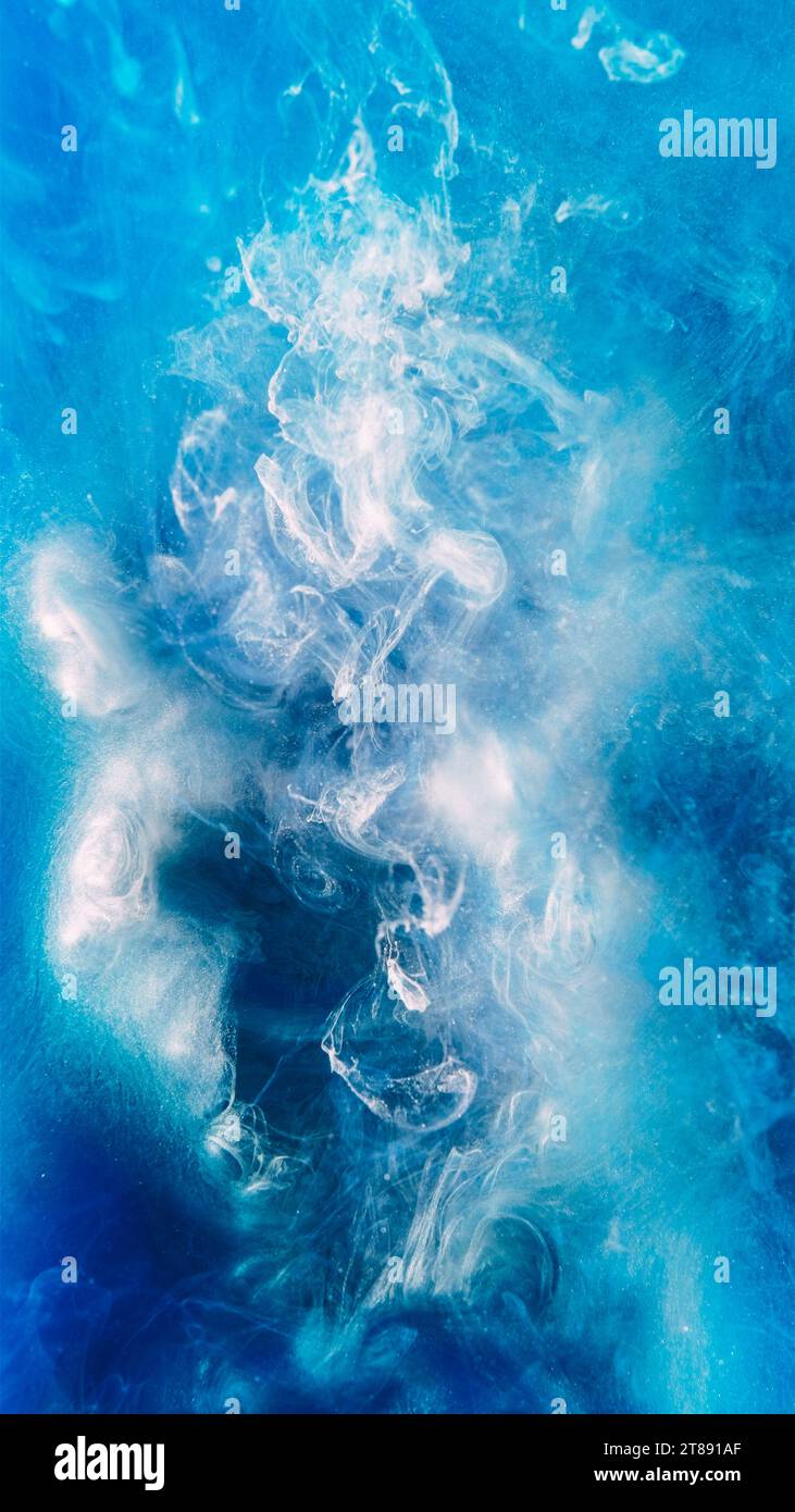 Paint splash background cloud glowing blue white Stock Photo - Alamy