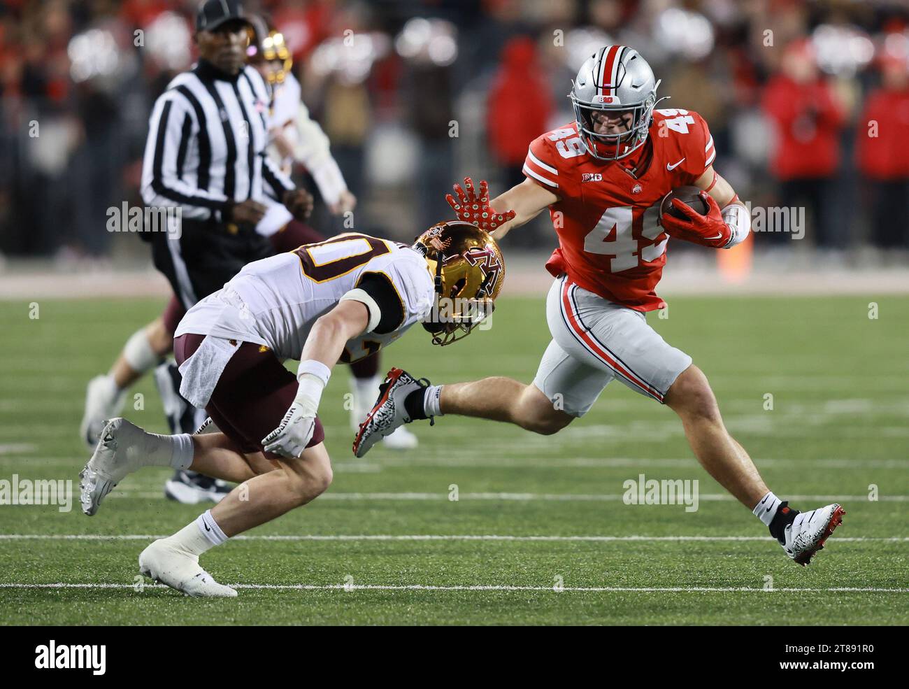 Columbus, United States. 18th Nov, 2023. Ohio State Buckeyes Patrick ...
