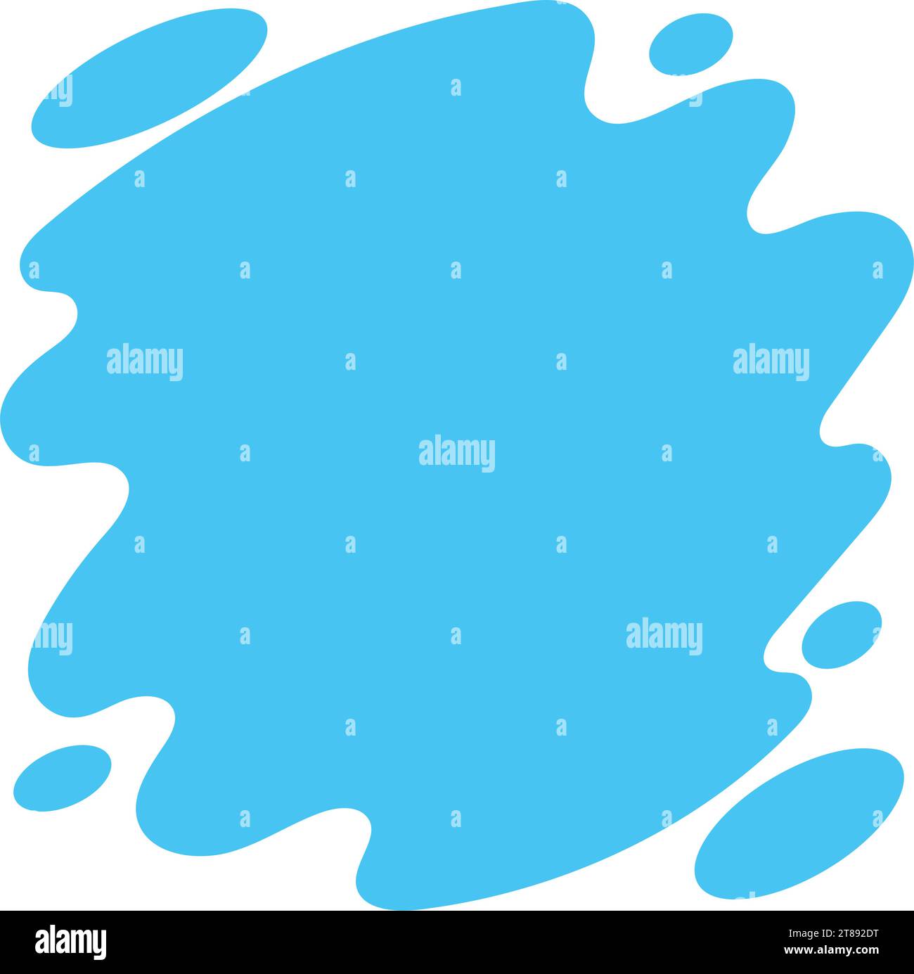 Blue Blob Blot Abstract Illustration Art Stock Vector Image & Art - Alamy
