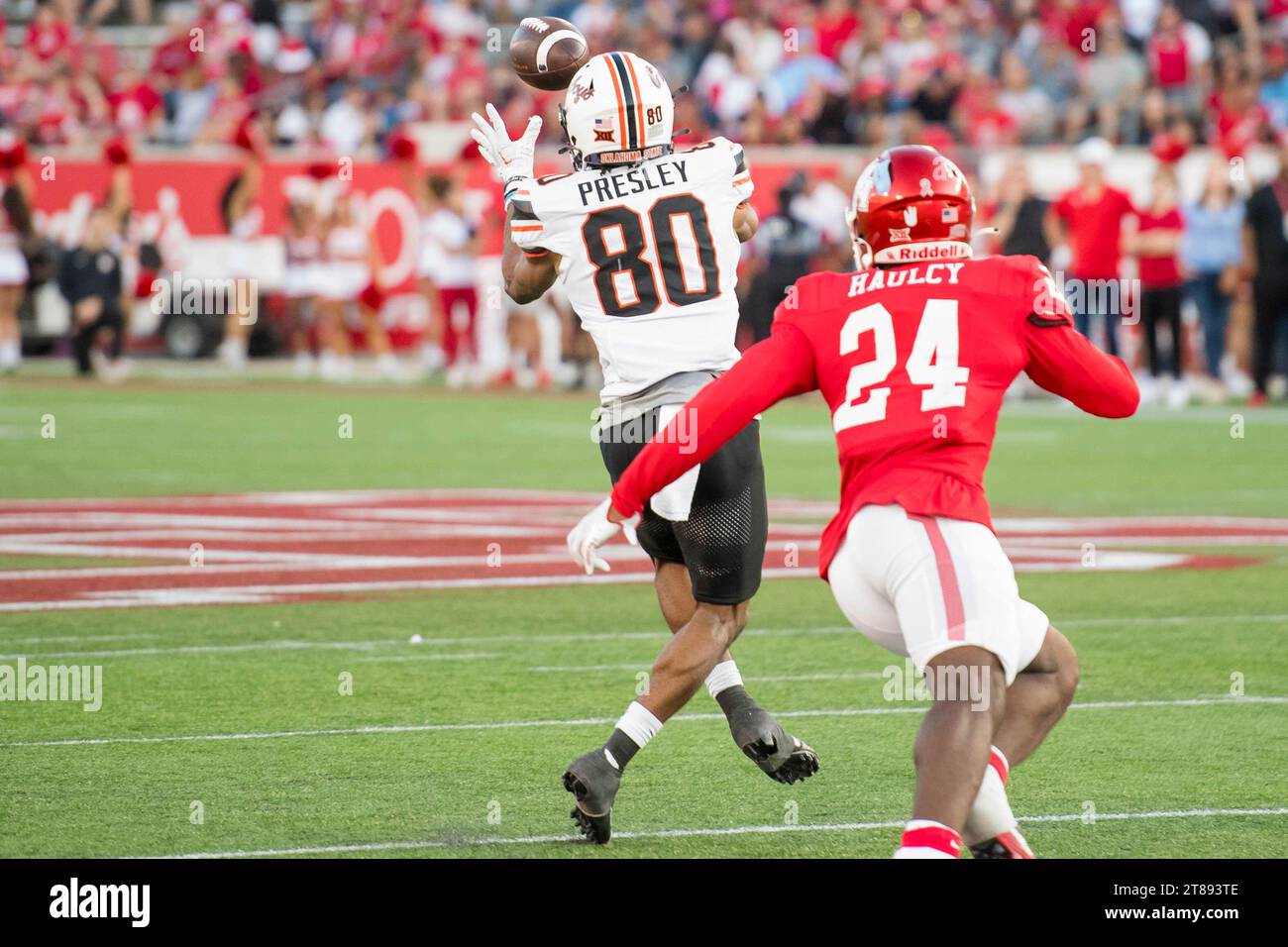 November 18, 2023: Oklahoma State Cowboys wide receiver Brennan Presley ...