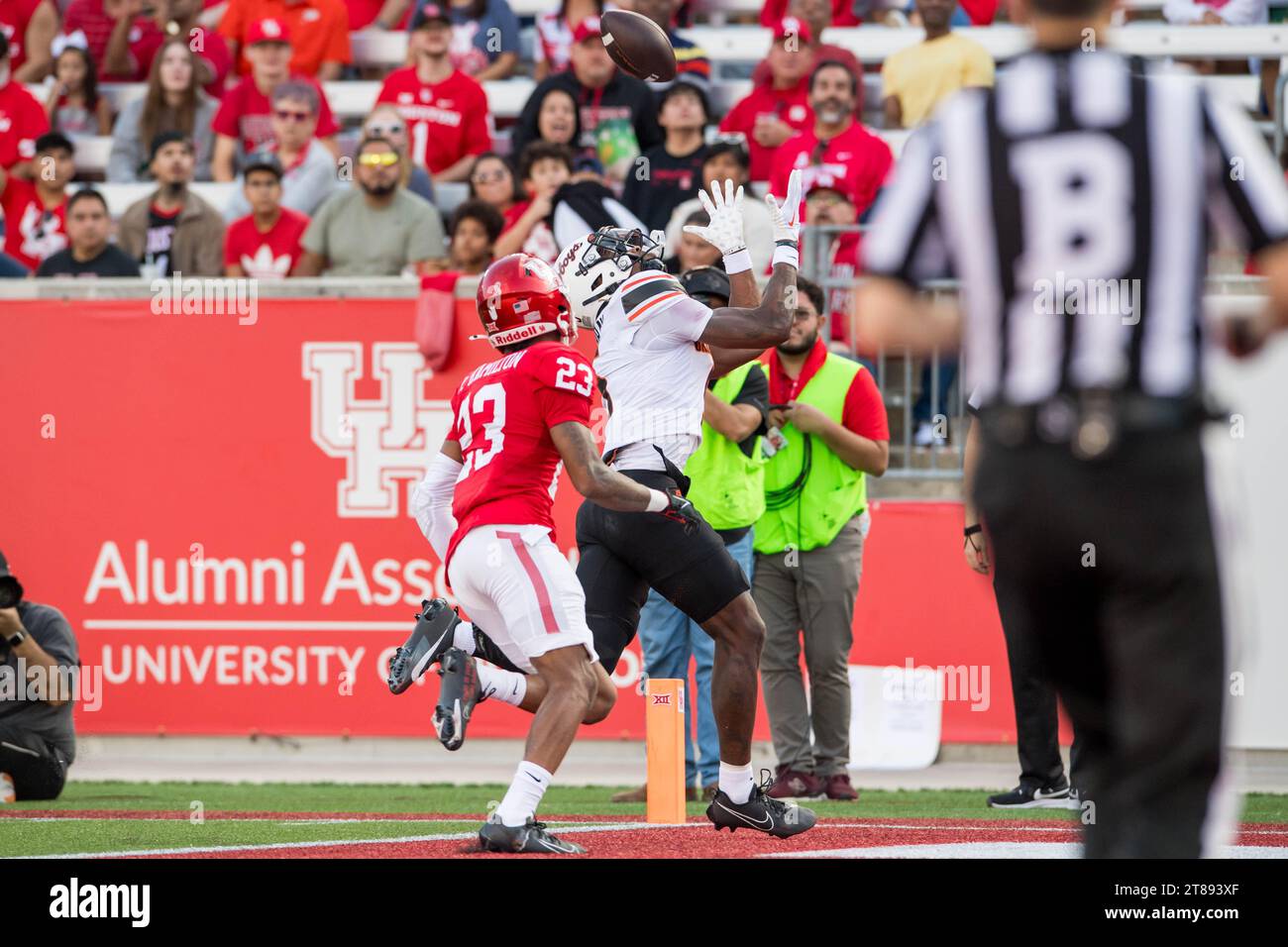 Houston, TX, USA. 18th Nov, 2023. Oklahoma State Cowboys wide receiver ...
