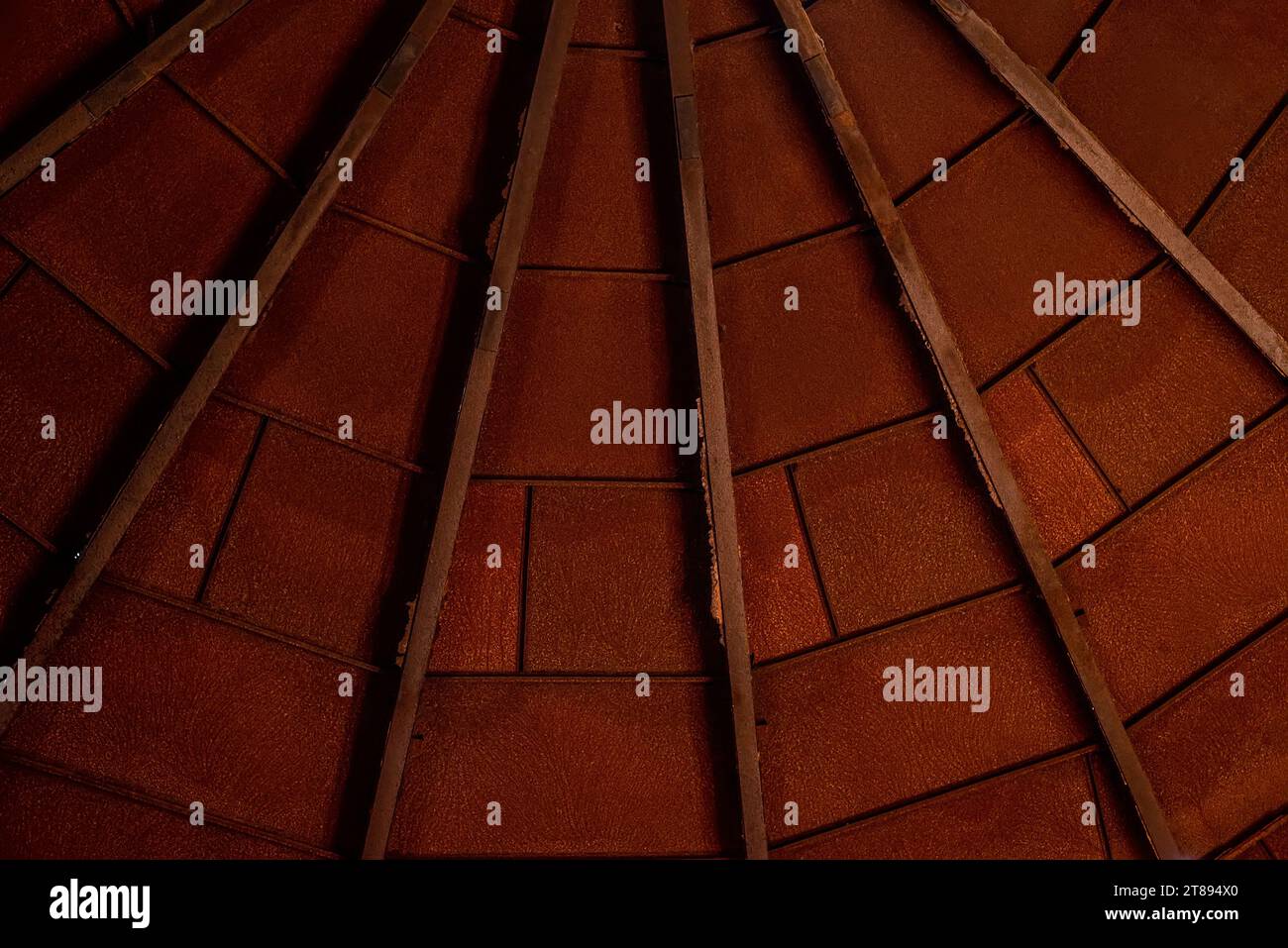 Background from rusty sheets of roofing iron Stock Photo - Alamy