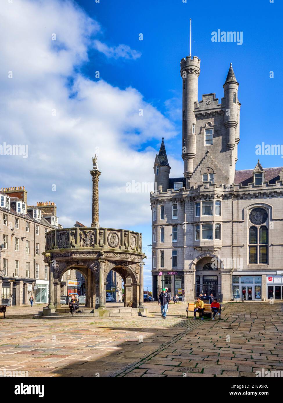 13 September 2022: Aberdeen, Scotland - The Market Cross, or Mercat ...