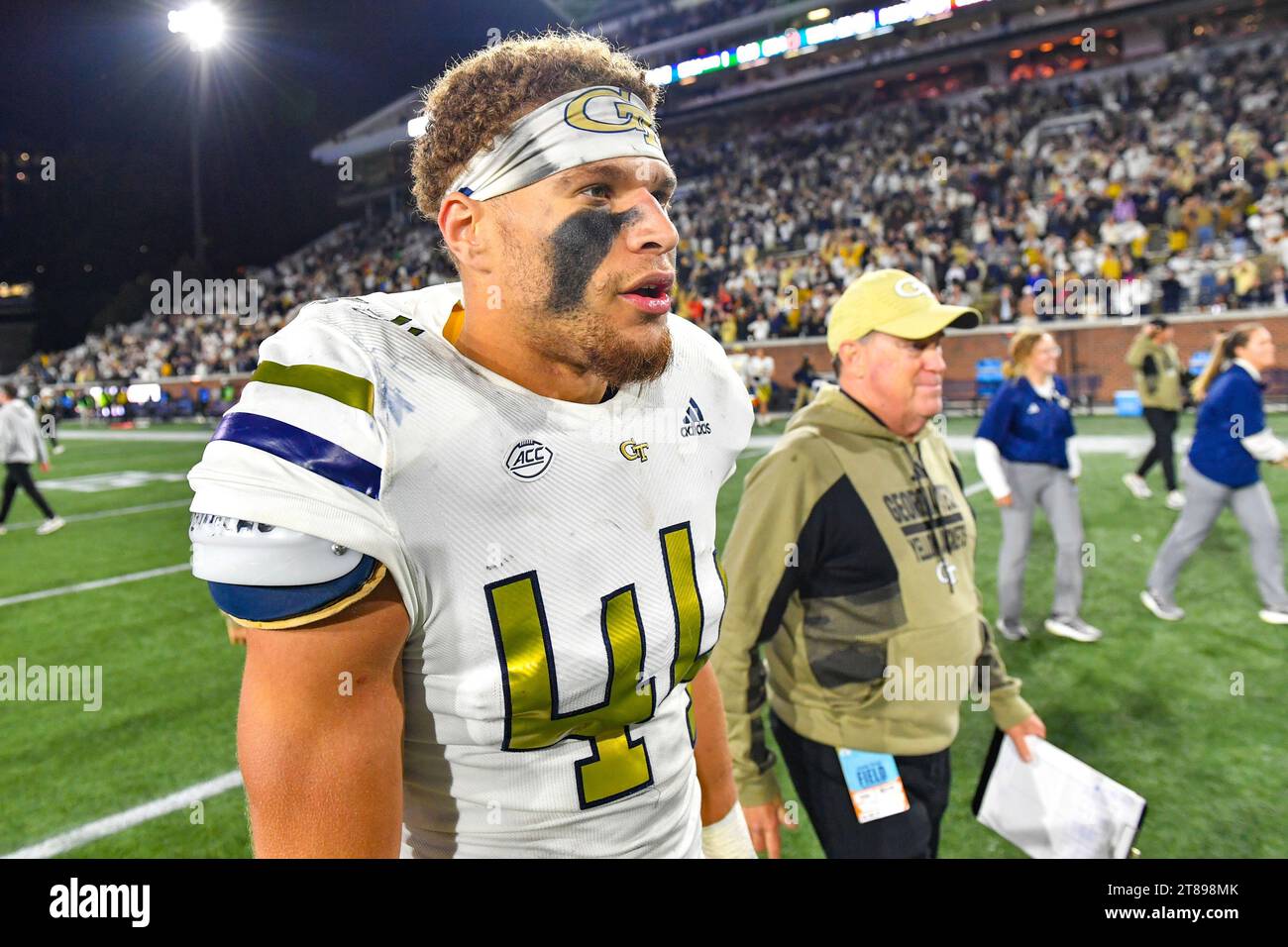 ATLANTA, GA – NOVEMBER 18: Georgia Tech linebacker Kyle Efford (44 ...