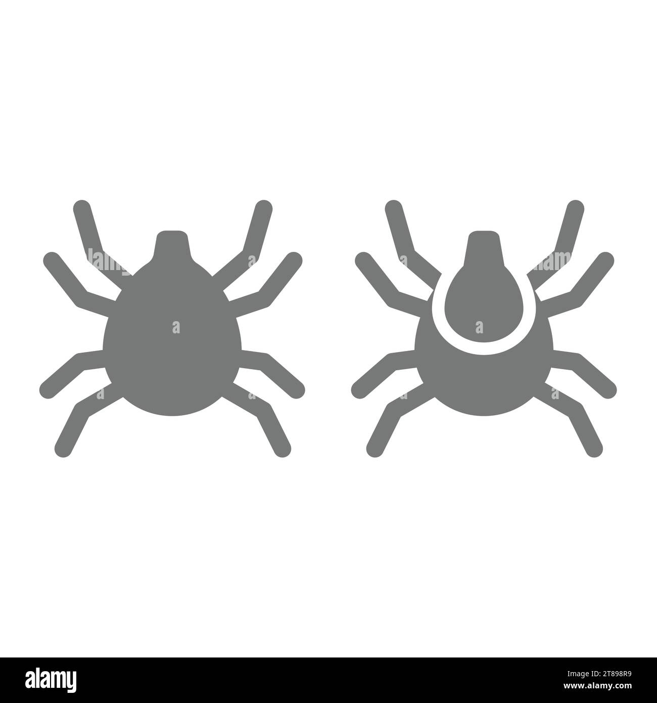 Tick mite vector icon. Ticks, bug and parasite symbol Stock Vector Image & Art - Alamy