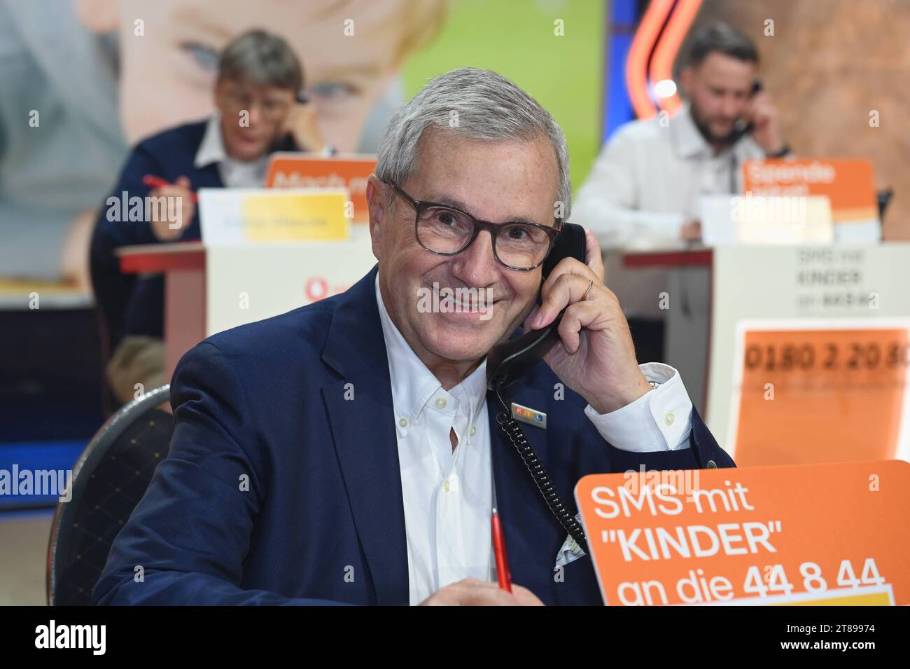 Moderator Jan Hofer nimmt am 28. RTL Spendenmarathon wir helfen Kindern ...