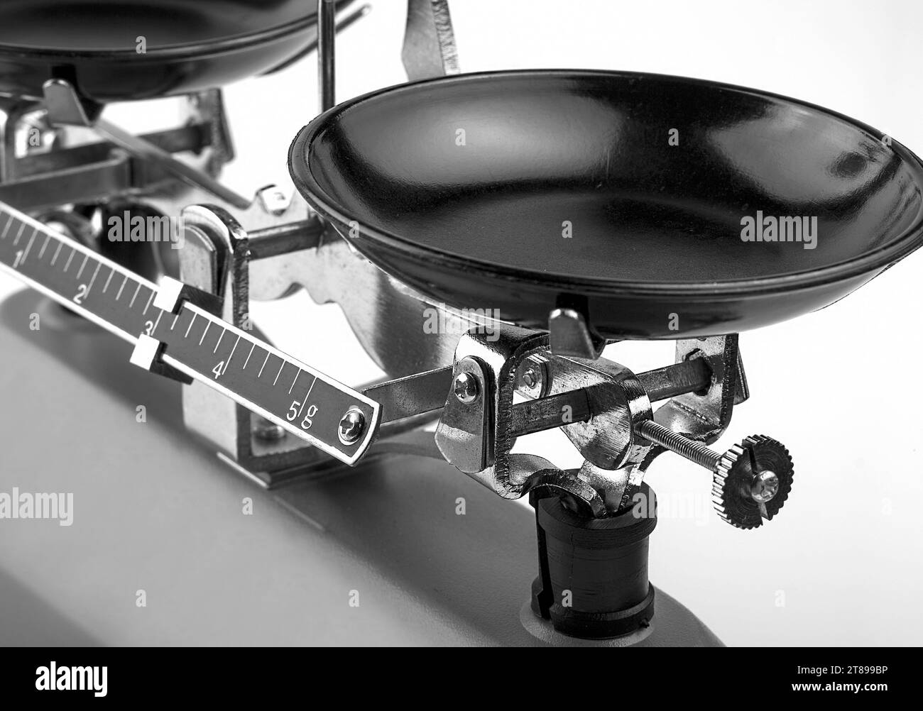 The Gray Laboratory scales isolated on white background Stock Photo - Alamy