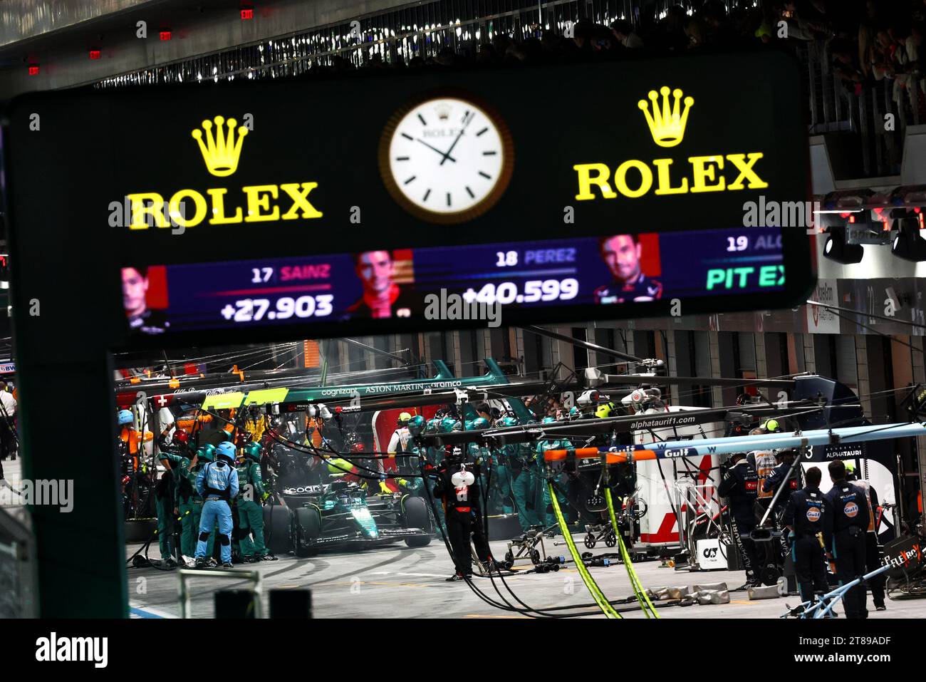 Las Vegas, USA. 18th Nov, 2023. Fernando Alonso (ESP) Aston Martin F1 ...