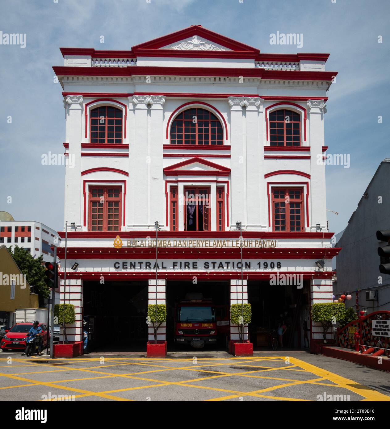 Central fire station in George Town, Penang, Malysia Stock Photo - Alamy