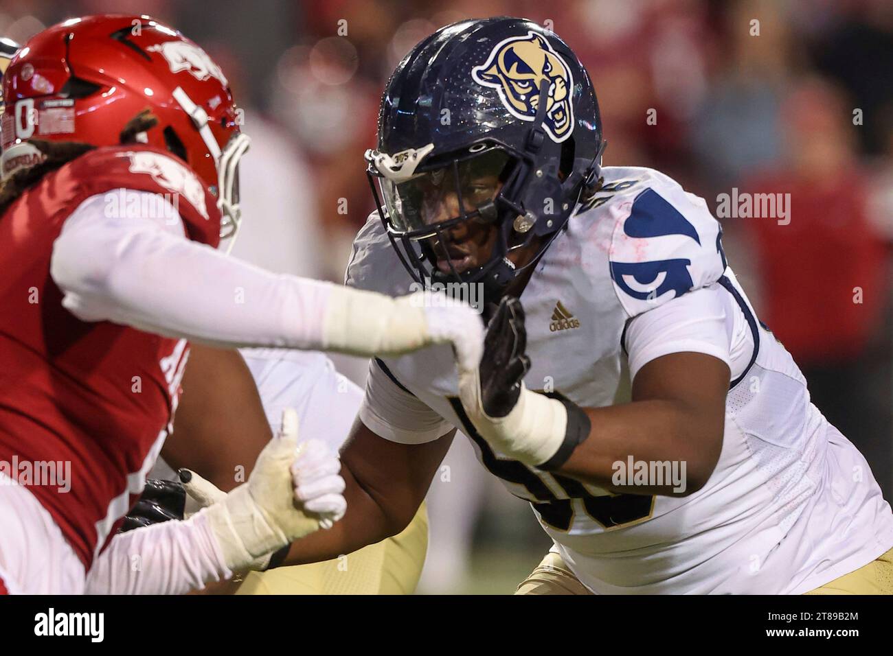 November 18, 2023: FIU offensive lineman JaDarious Lee #56 works along ...