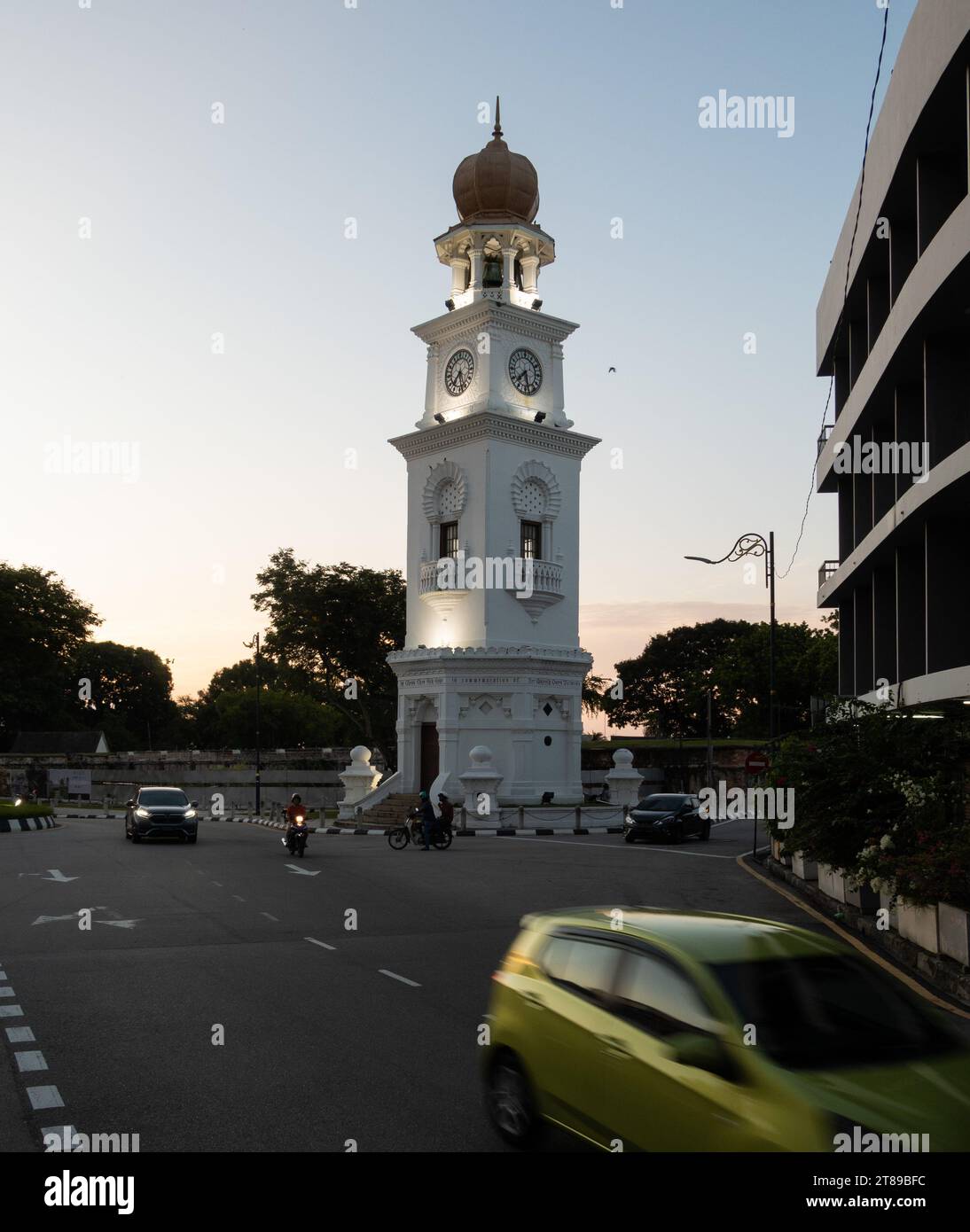 The Victoria Jubilee Clock Tower in George Town, Penang, Malaysia Stock ...