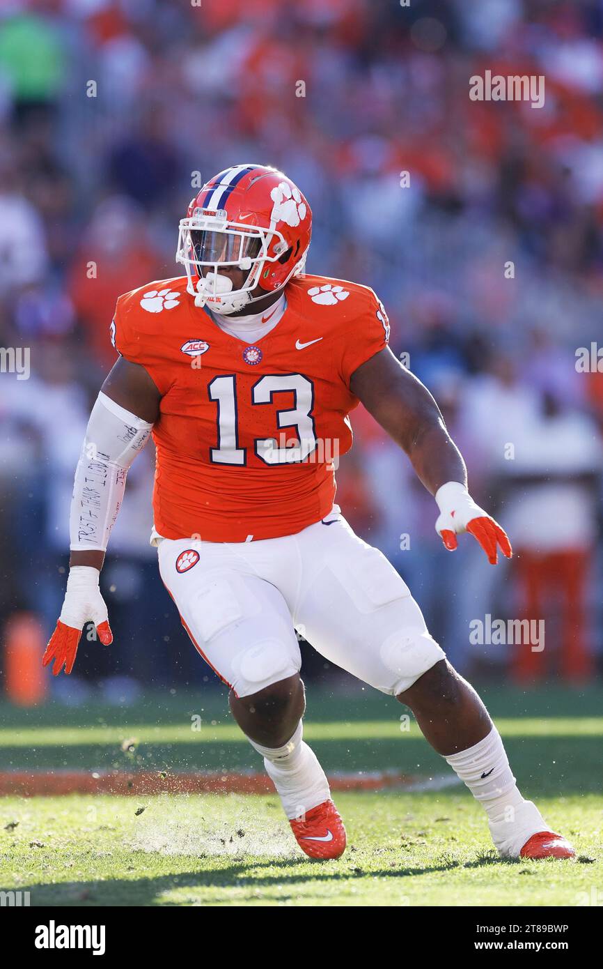 CLEMSON, SC - NOVEMBER 18: Clemson Tigers defensive tackle Tyler Davis ...