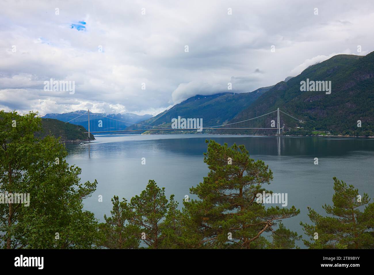 The Hardanger Bridge is one of the longest suspension bridges in the ...