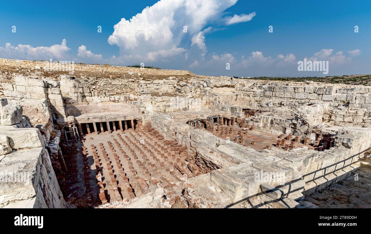 Baths of the ancient city of Kourion (Episkopi, Cyprus Stock Photo - Alamy
