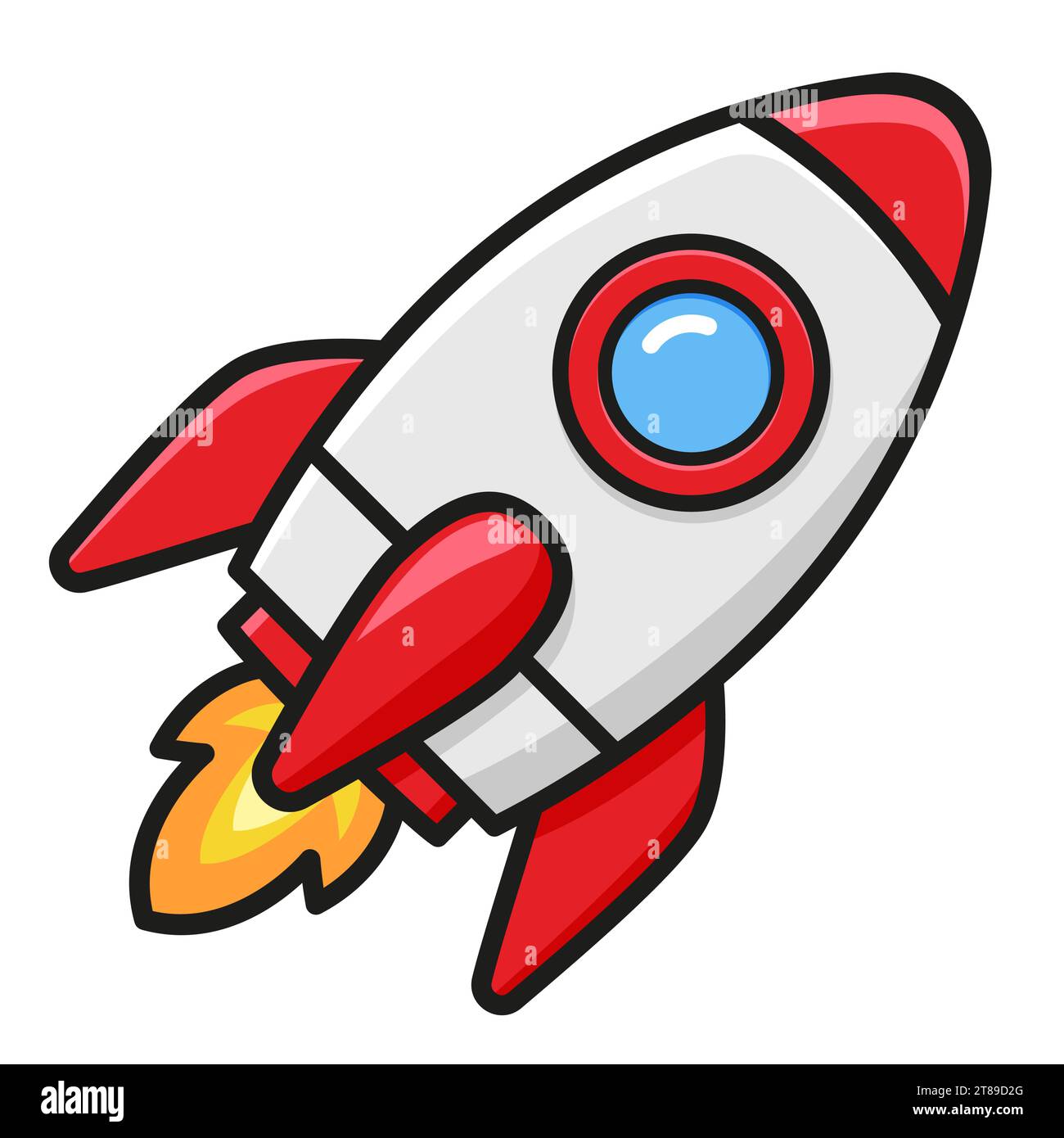 Illustration of rocket or space ship cartoon Stock Vector Image & Art ...