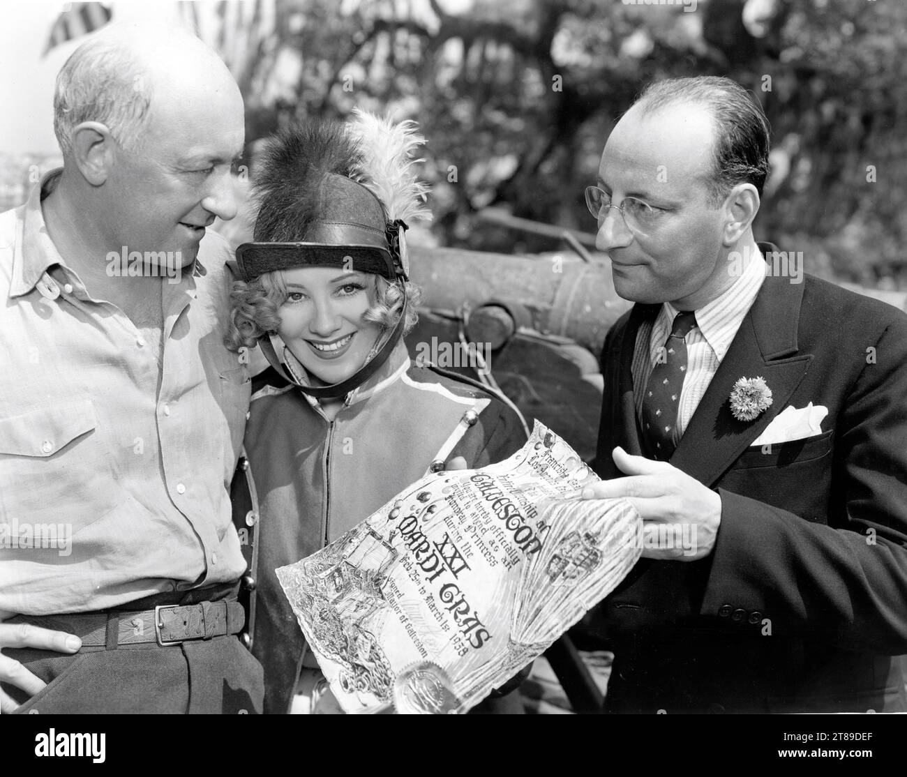 Director CECIL B. DeMILLE leading lady FRANCISKA GAAL and ADRIAN LEVY ...