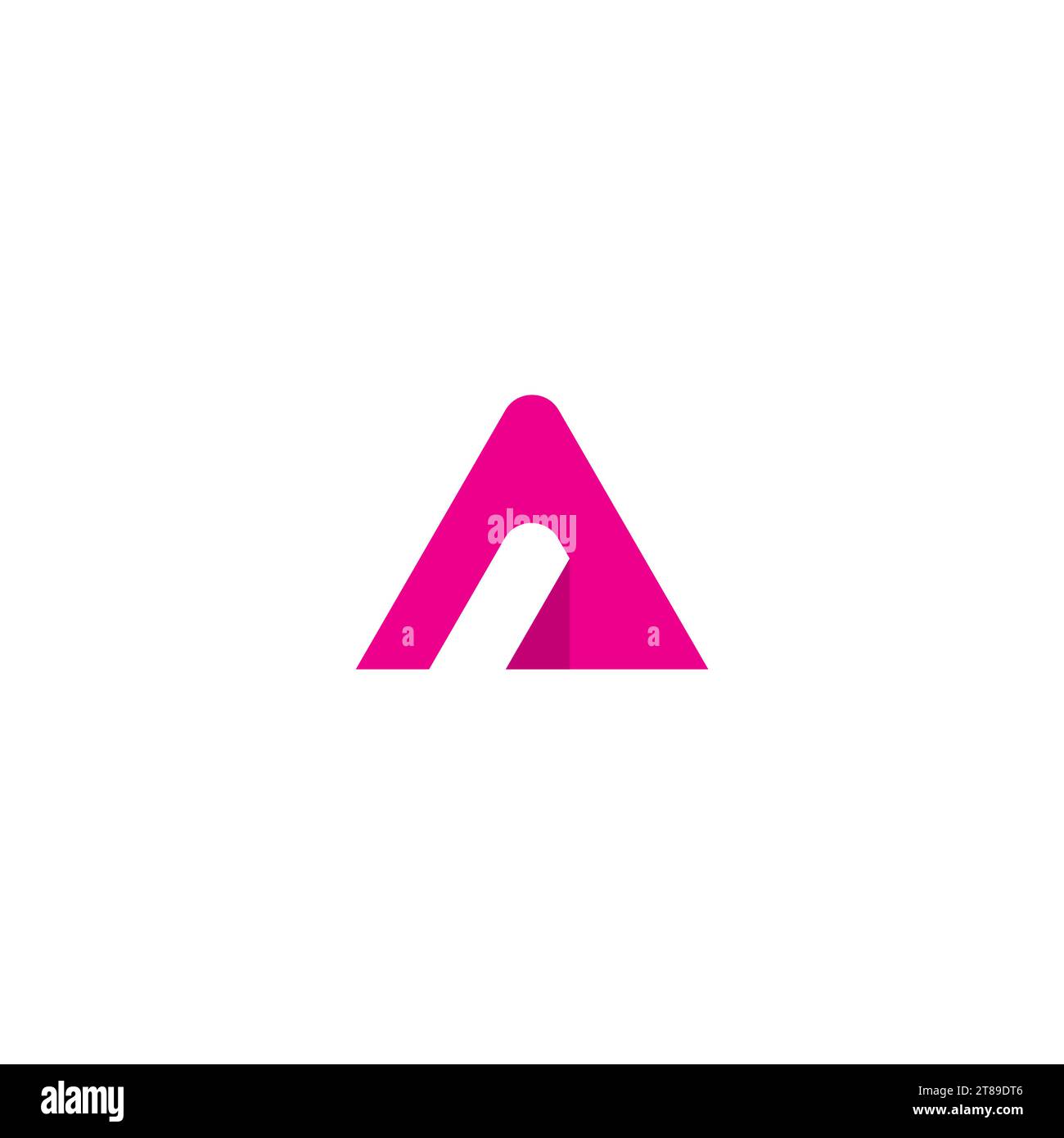 Pink color logo template Stock Vector Images - Alamy