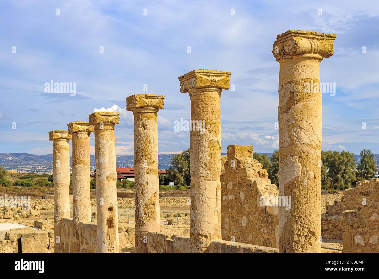 The ruins of Theseus's house. Paphos. Cyprus Stock Photo - Alamy