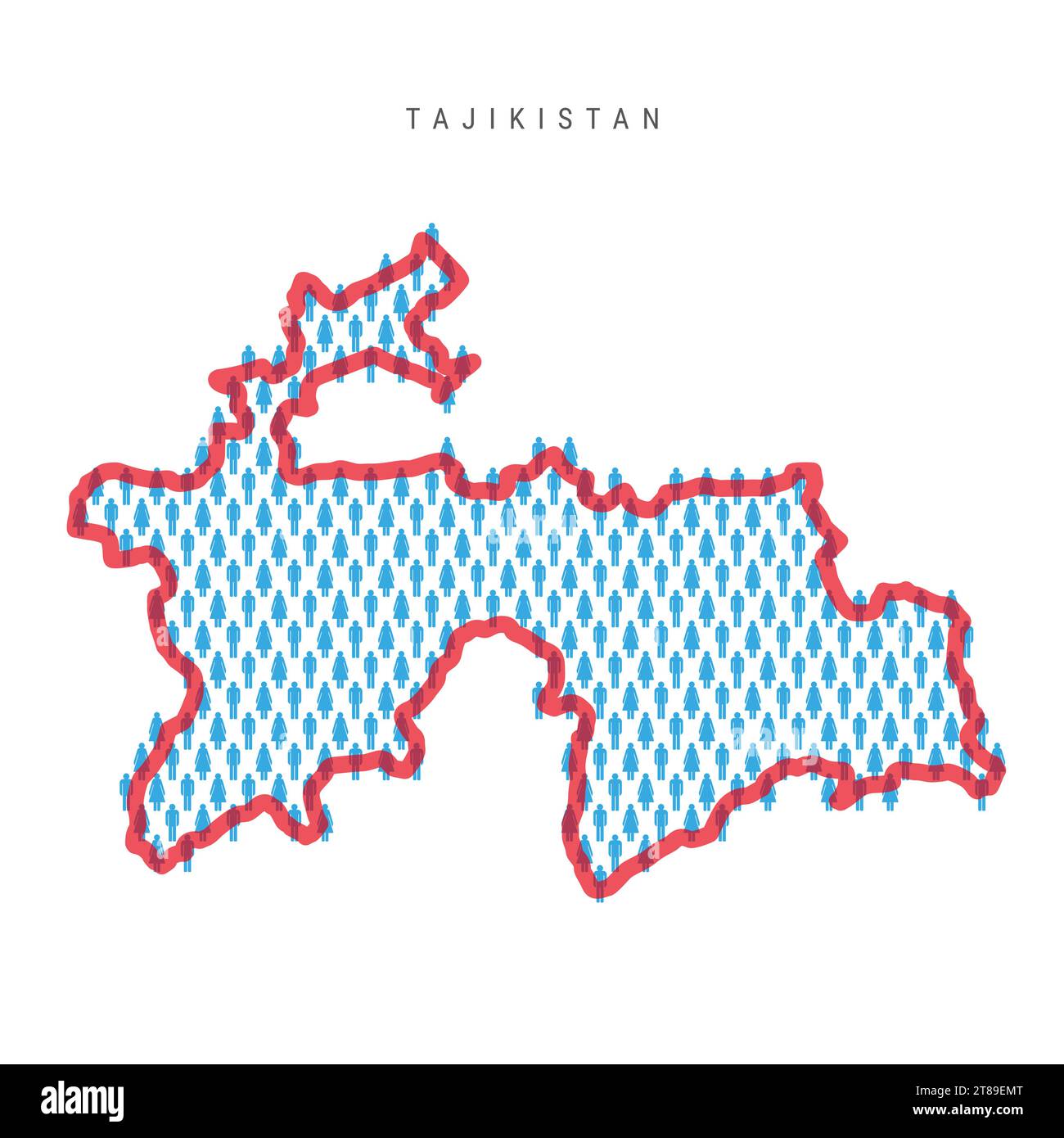 Tajik People Map