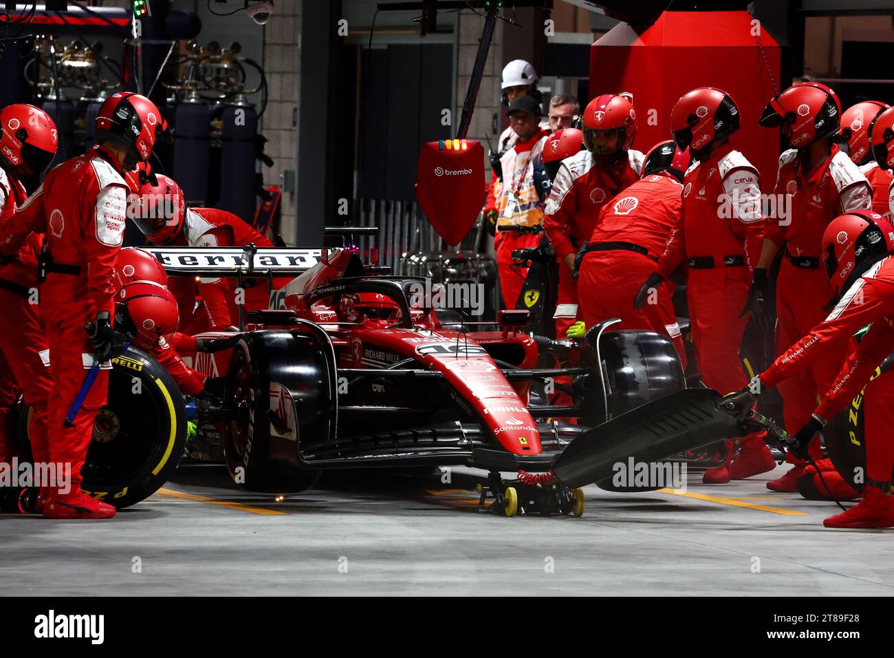 Las Vegas, USA. 18th Nov, 2023. Charles Leclerc (MON) Ferrari SF-23 ...