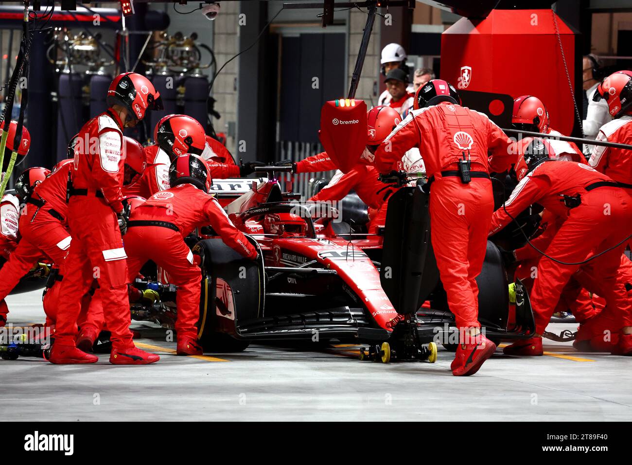 Las Vegas, USA. 18th Nov, 2023. Charles Leclerc (MON) Ferrari SF-23 ...
