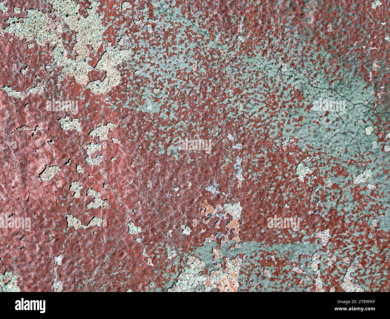 Background from an old coat of red paint peeling off a wall Stock Photo ...