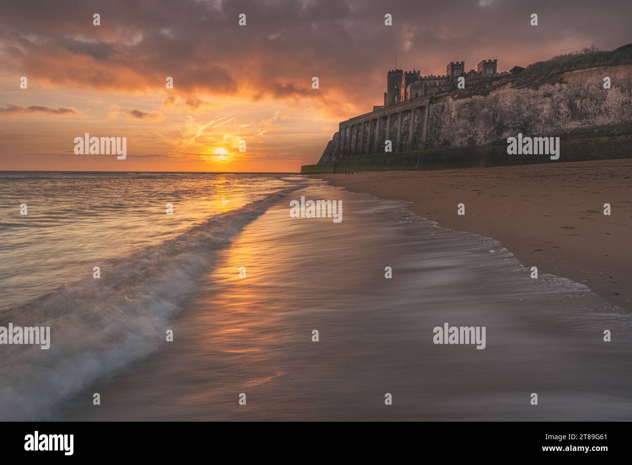 Kingsgate Castle sunrise Stock Photo - Alamy